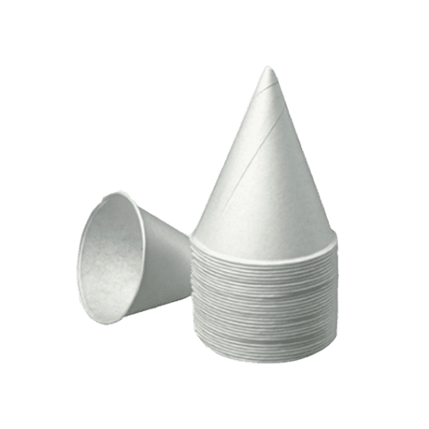 4oz Paper Drinking Water Cones - Wellbeing Group